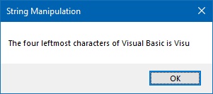 string manipulation in VB2019