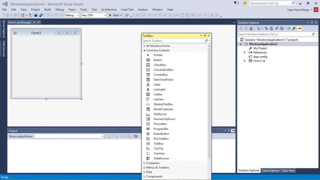 Visual Basic 2015 Lesson 3 Adding Controls To The Form Visual Basic Tutorial