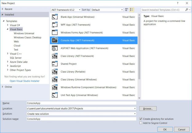 Visual Basic 2017 Lesson 37 Building A Console Application Part 1 Learn Visual Basic